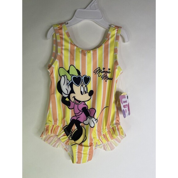 Disney | Swim | Disney Minnie Mouse One Piece Vertical Stripes Swim ...